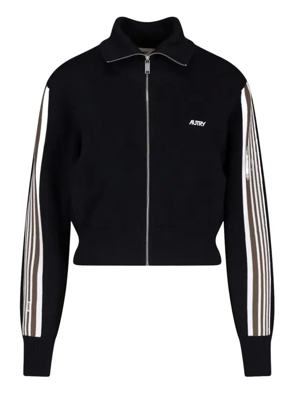 AUTRY Knitted Viscose Jacket - Black