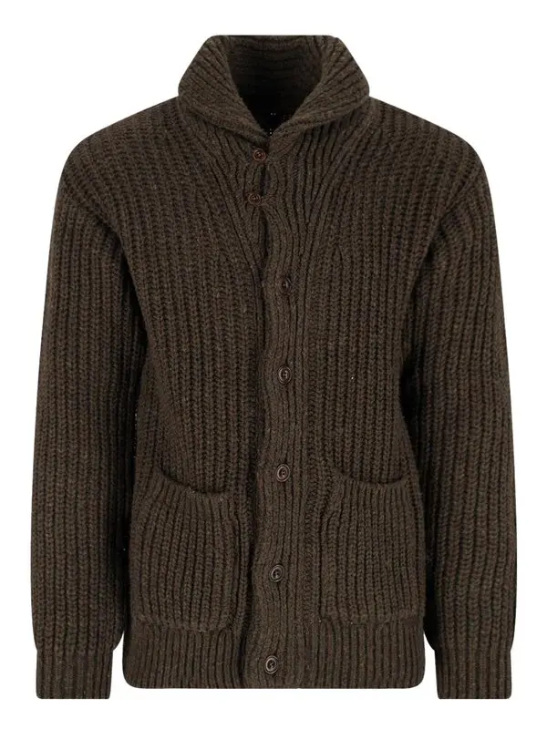 DUNST Wool-blend Cardigan - Brown
