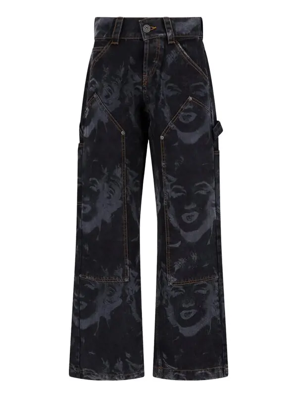 Vaquera Wide Jeans "marilyn Workwear - Black