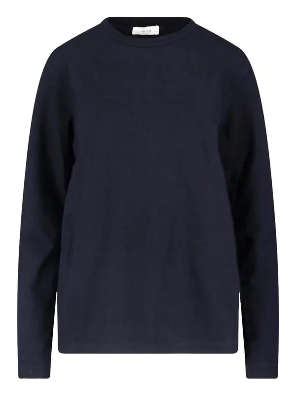 THE ROW Cotton Knit Top - Blue