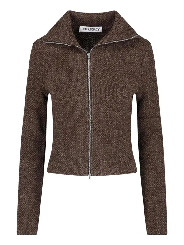 Our Legacy Zip Cardigan "shrunken - Brown