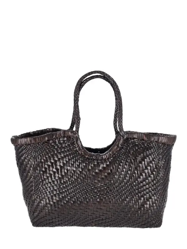 Dragon Diffusion Large Tote Bag “nantucket Optical - Brown