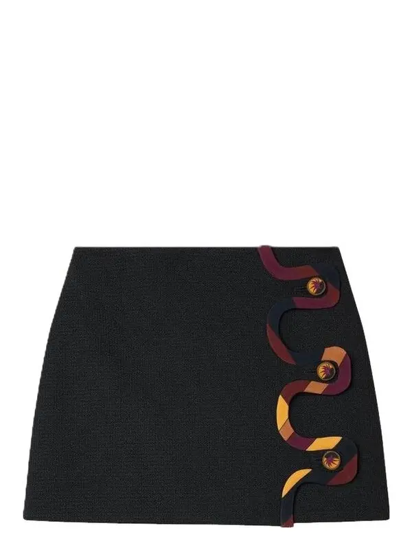 Emilio Pucci Gonna In Tecno Poudre Skirt - Black