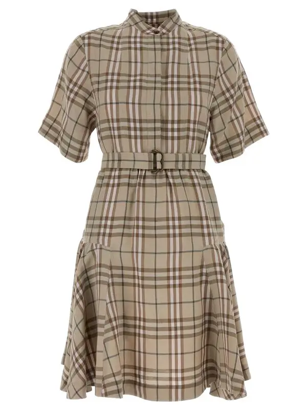 Burberry Embroidered Viscose Blend Dress - Multicolor