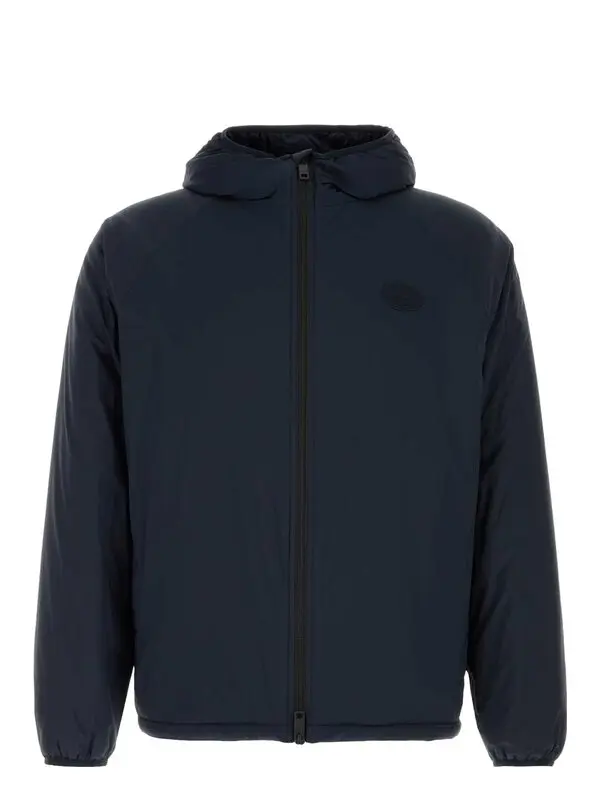 Burberry Dark Nylon Padded Jacket - Blue