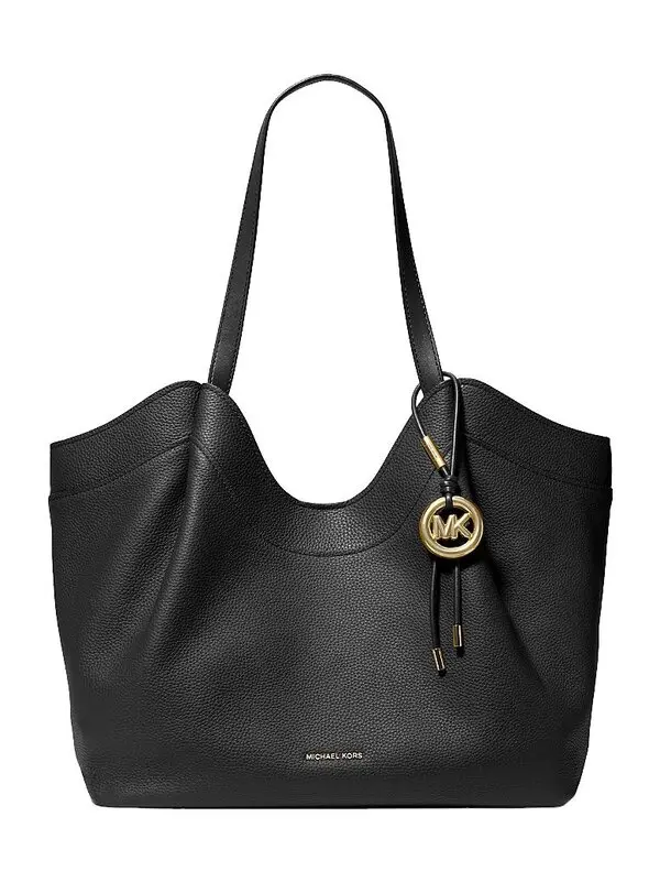 Michael Kors Nolita Large East/west Leather Tote - Black