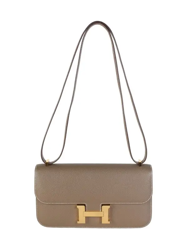 Hermès Etoupe Epsom Constance 1-elan Ghw - Gray