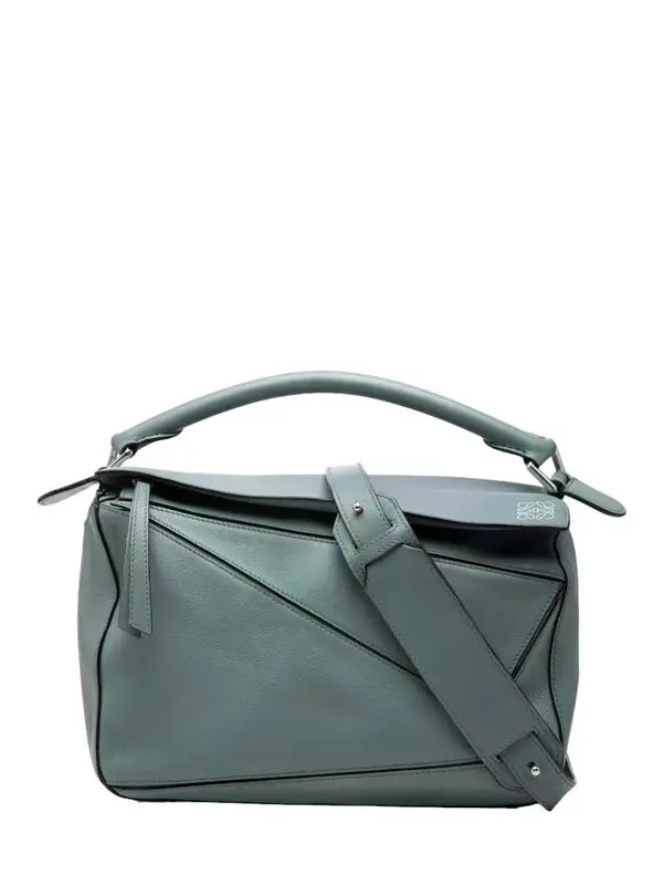Loewe 2016 Medium Calfskin Puzzle Satchel - Blue