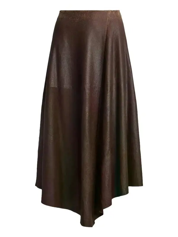 Ralph Lauren Cecilie Asymmetric Skirt - Brown
