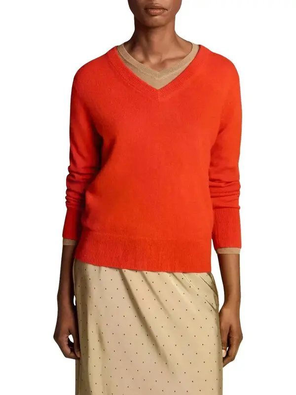Vince V-neck Sweater - Orange