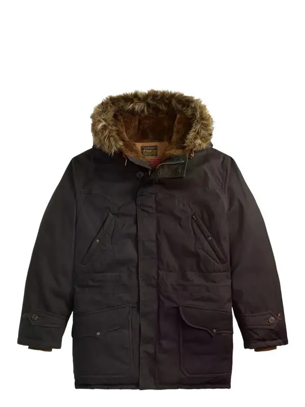 Ralph Lauren Faux-fur Trim Hooded Coat - Brown