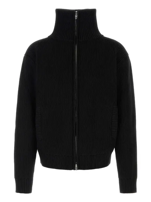 Balenciaga Cotton Blend Cardigan - Black