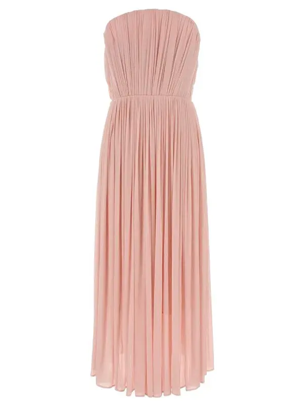 Magda Butrym Stretch Viscose Long Dress - Pink