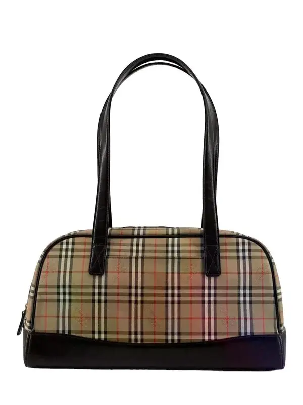 Burberry 2000-2017 Haymarket Check Canvas Shoulder Bag - Neutrals