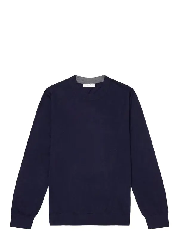 Mr P. Cashmere And Silk-blend Sweater - Blue