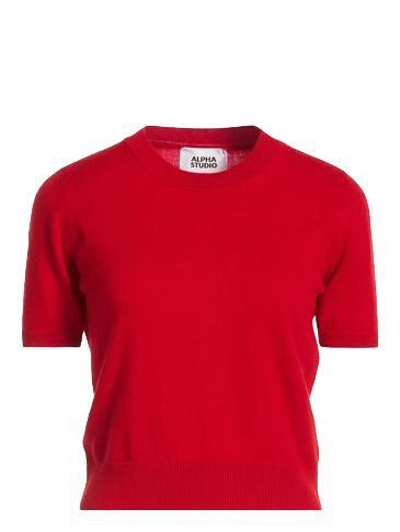 Alpha Studio Sweater Size Geelong Wool - Red