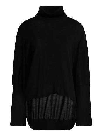 Liviana Conti Turtleneck Size Virgin Wool - Black