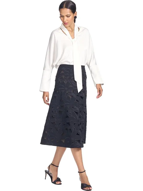 Sachin & Babi Ryder Satin Crepe Top - Ivory