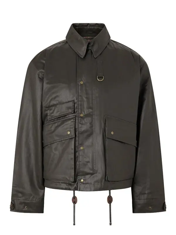 FRIZMWORKS Waxed-cotton Jacket - Brown