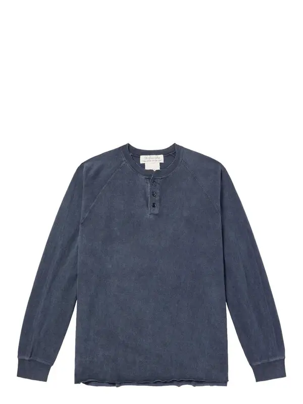 REMI RELIEF Distressed Cotton-jersey T-shirt - Black