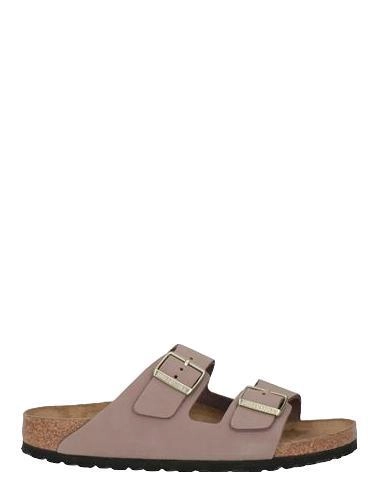 BIRKENSTOCK Sandals Taupe Size Leather - Grey