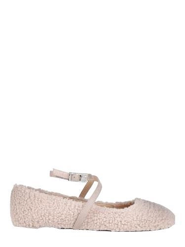 TWENTY FOUR HAITCH Ballet Flats Size Textile Fibers - Beige