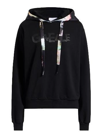GAELLE PARIS Sweatshirt Size Cotton, Polyester, Elastane - Black