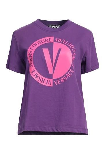 Versace T-shirt Size Cotton - Purple