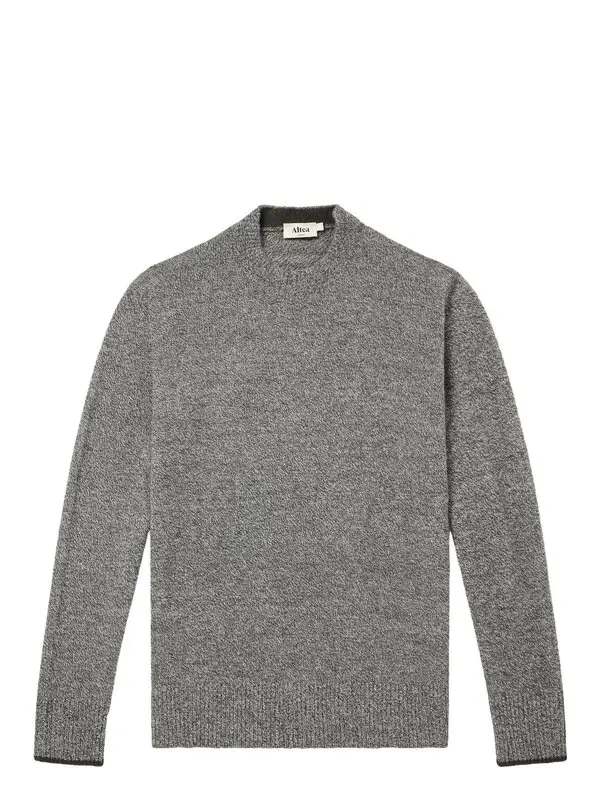 Altea Wool And Cashmere-blend Sweater - Gray