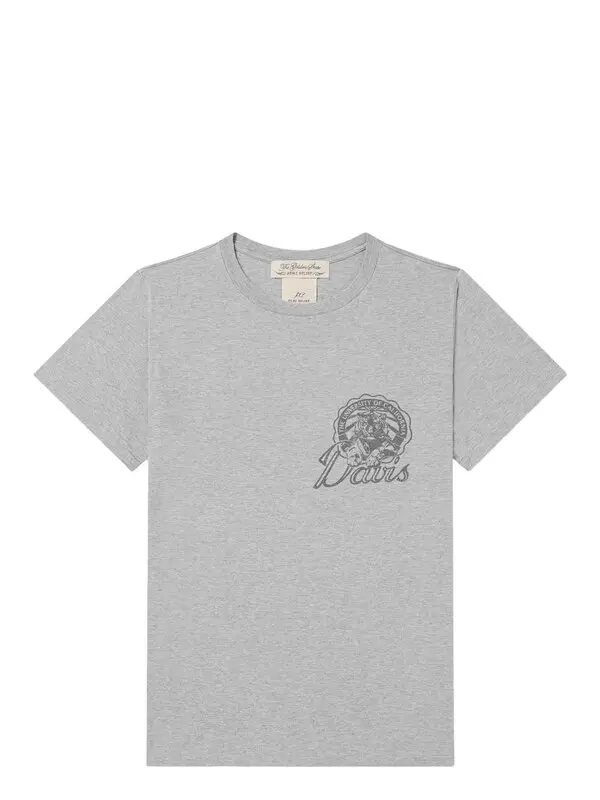 REMI RELIEF Davis Printed Cotton-jersey T-shirt - Gray