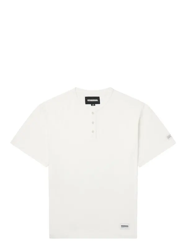 NEIGHBORHOOD Cotton-jersey Henley T-shirt - White