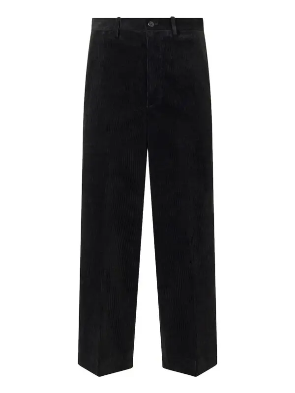 Visvim Broader Straight-leg Cotton-corduroy Trousers - Black