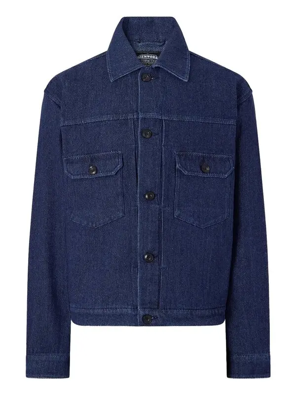 FRIZMWORKS Sashiko Denim Jacket - Blue