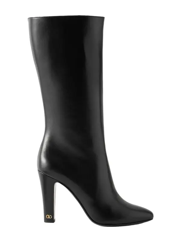 Valentino Garavani Pointed-toe Ankle Boots - Black