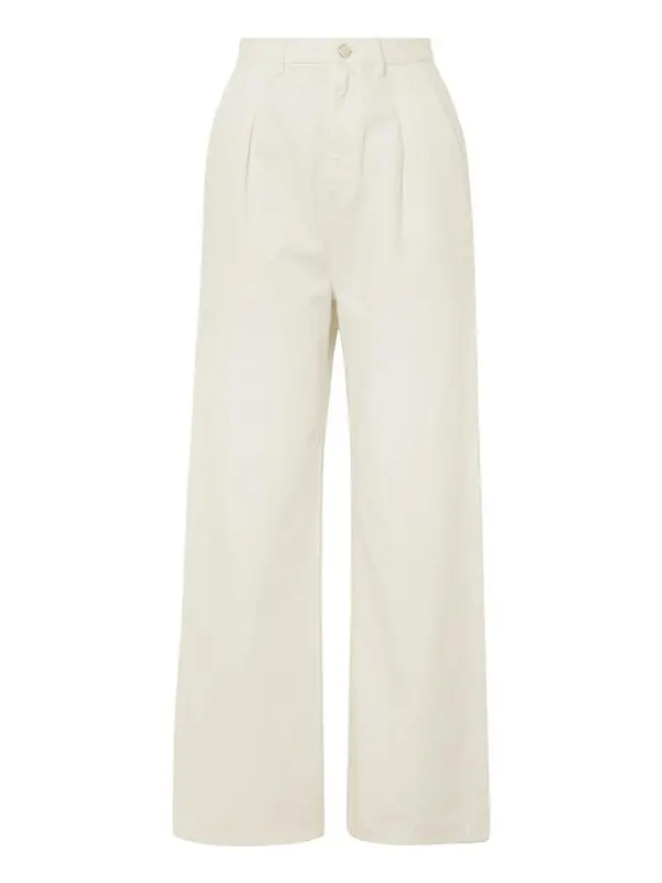 Loulou De Saison High-waisted Wide-leg Jeans - Ivory