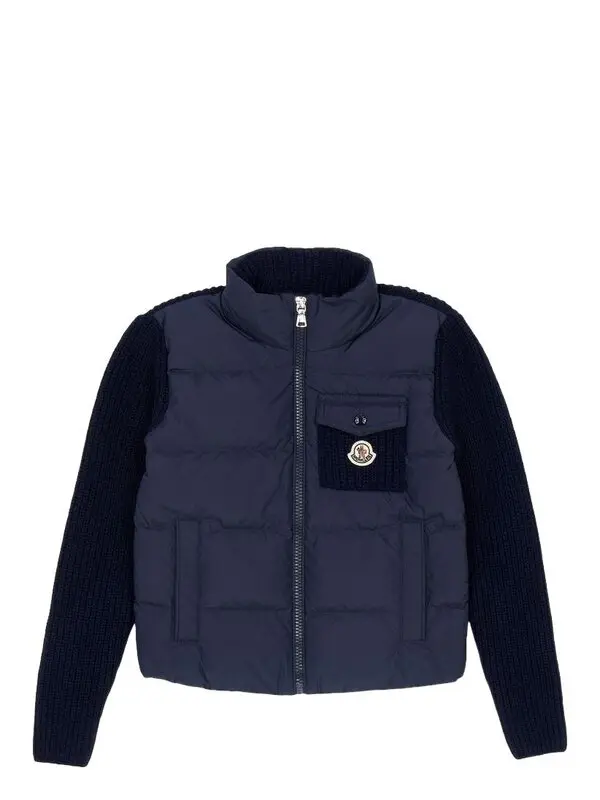 Moncler Padded Zipper Cardigan - Blue