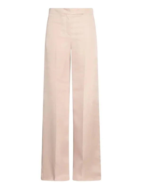 Max Mara Loose-fitting Solid-color Trousers - Beige