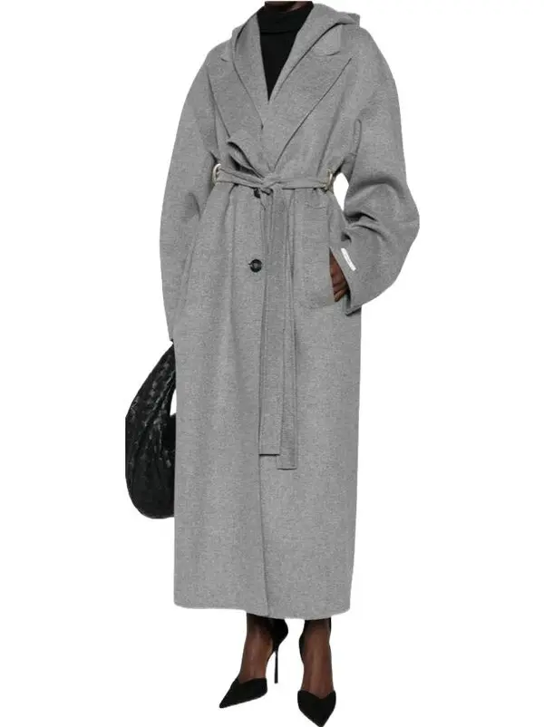 Sportmax Hooded Coat - Gray