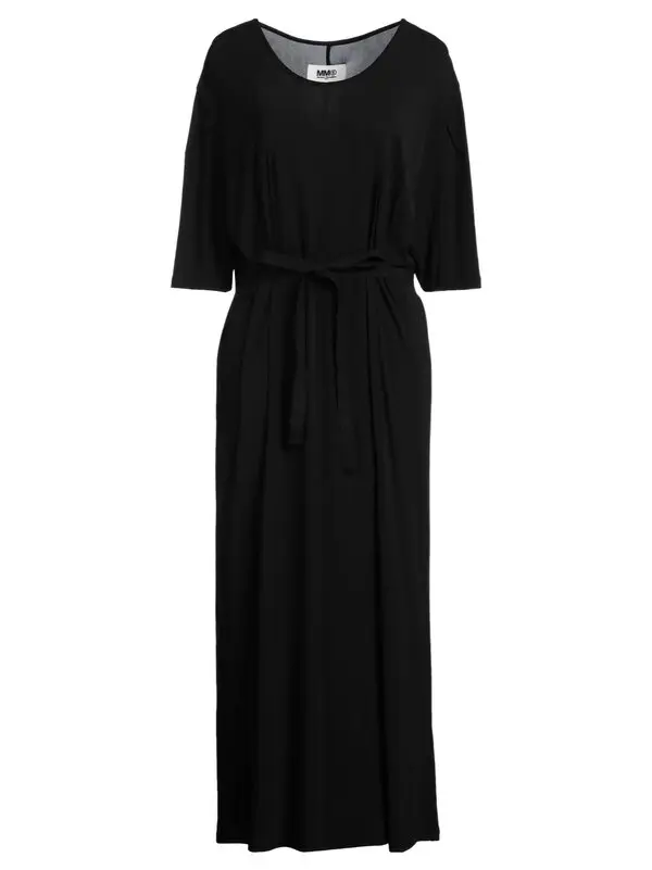 MAISON MARGIELA Solid-color Short-sleeved Dress - Black