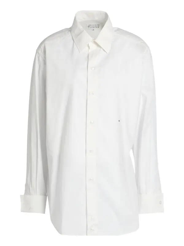 MAISON MARGIELA Minimalist Long-sleeved Shirt - White