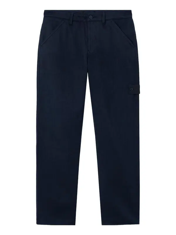 Stone Island Regular-fit Chino Pants - Navy Blue