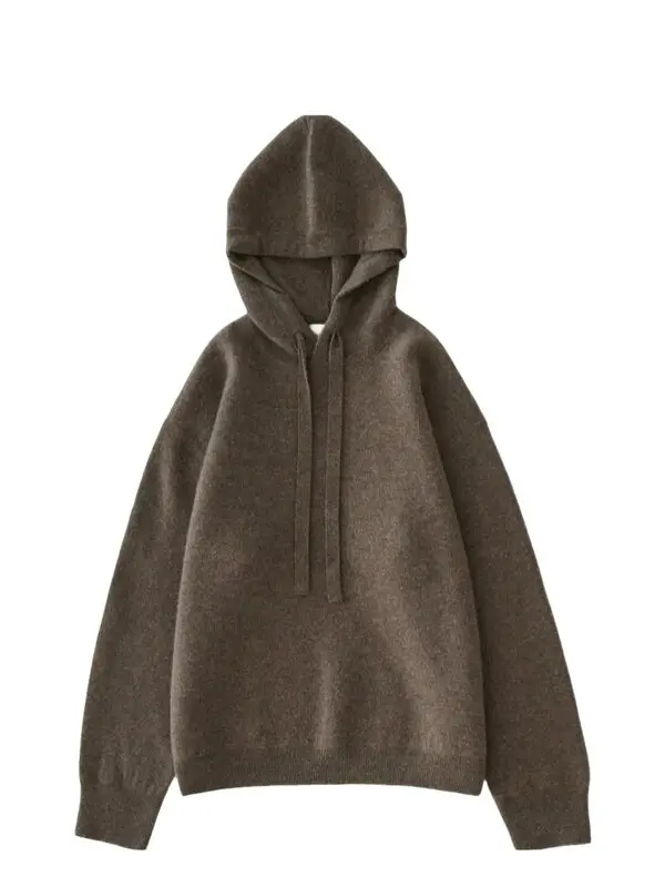 Studio Nicholson Hooded Knit Top - Brown