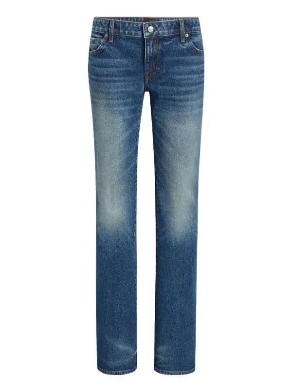 Khaite Conforti Mid-rise Bootcut Jeans - Blue