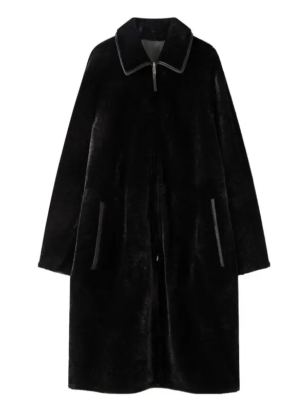 JOSEPH Reversible Design Coat - Black