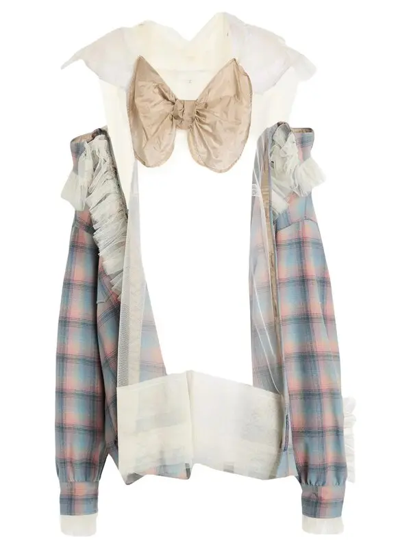 MAISON MARGIELA Plaid Dress - Ivory