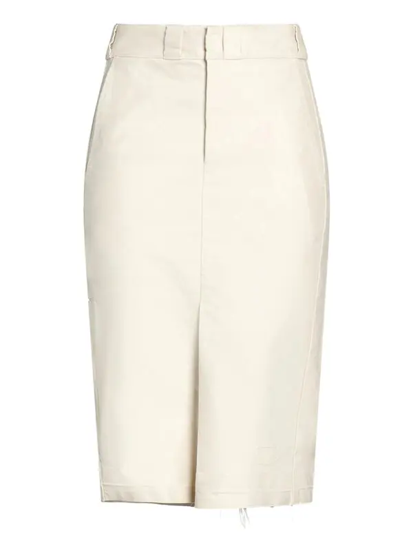 MAISON MARGIELA Simple High-waisted Pencil Skirt - Ivory