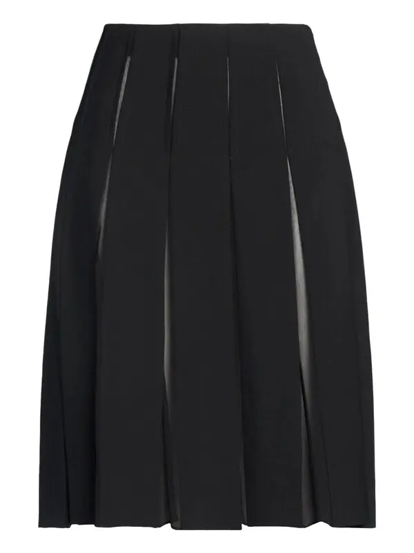 Marni Two-toned Pleated Skirt - Black