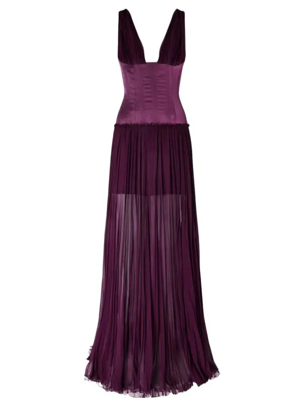 Ermanno Scervino Pleated Maxi Dress - No