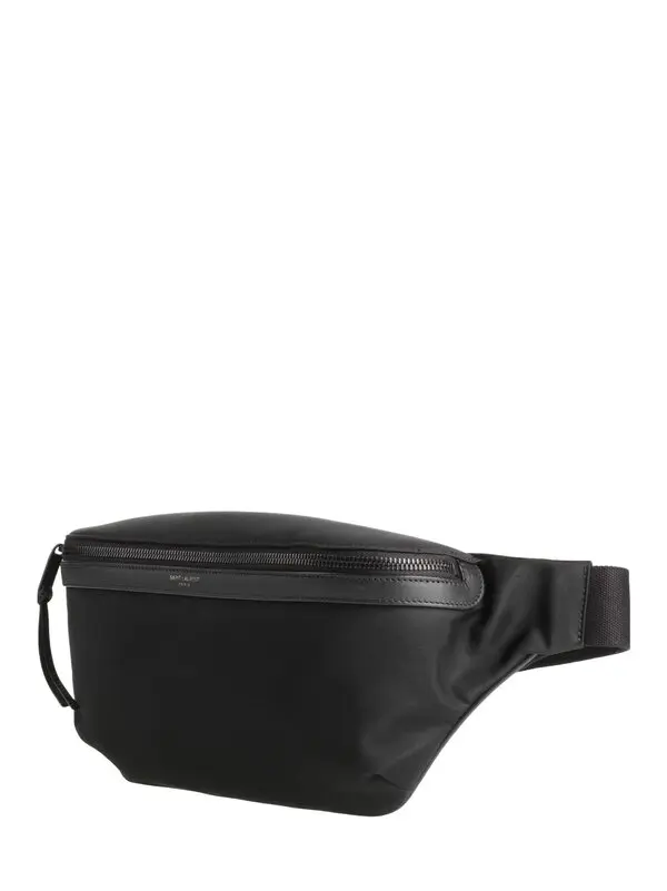 Saint Laurent Large Solid-color Shell Bag - Black