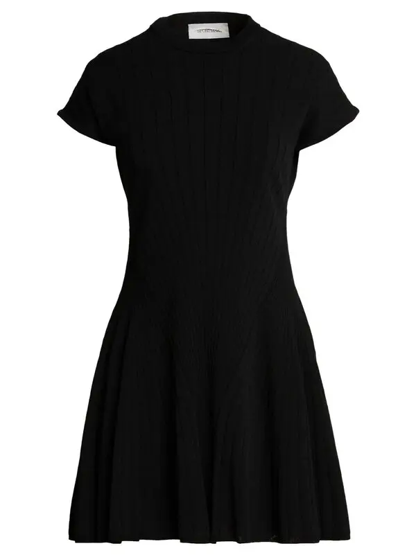 Sportmax Simple Solid-colored Knit Dress - Black
